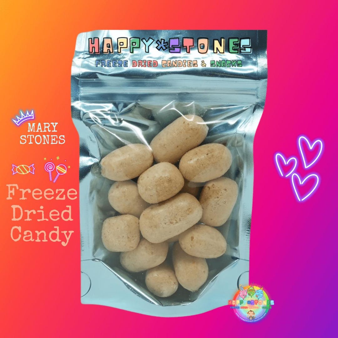 Freeze Dried Candy Peanut Molasses Mary Stones Crunchy Nostalgic ...