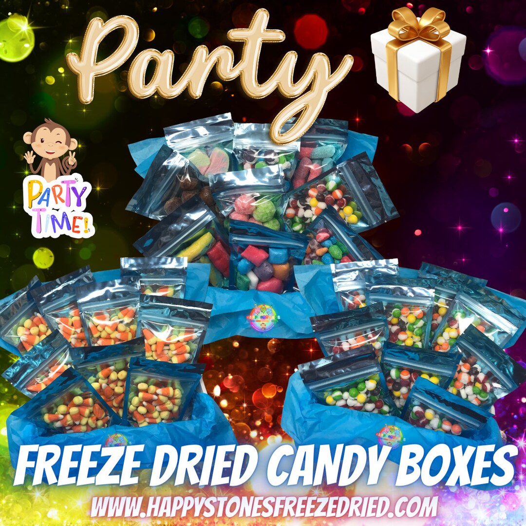 Freeze Dried Party Favor Pack 3 Options: Mystery Gift Box, Partyfavors ...