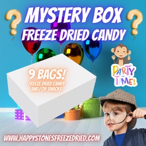 Freeze Dried Party Favor Pack 3 Options: Mystery Gift Box, Partyfavors ...