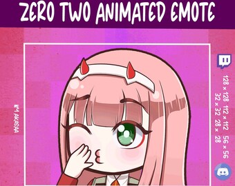 Zero Two Twitch Emote - Etsy