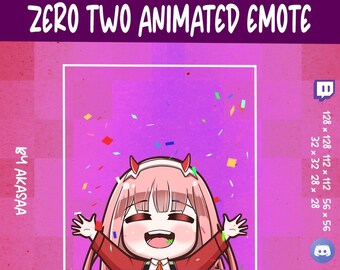 Zero Two Animated Emote - Etsy