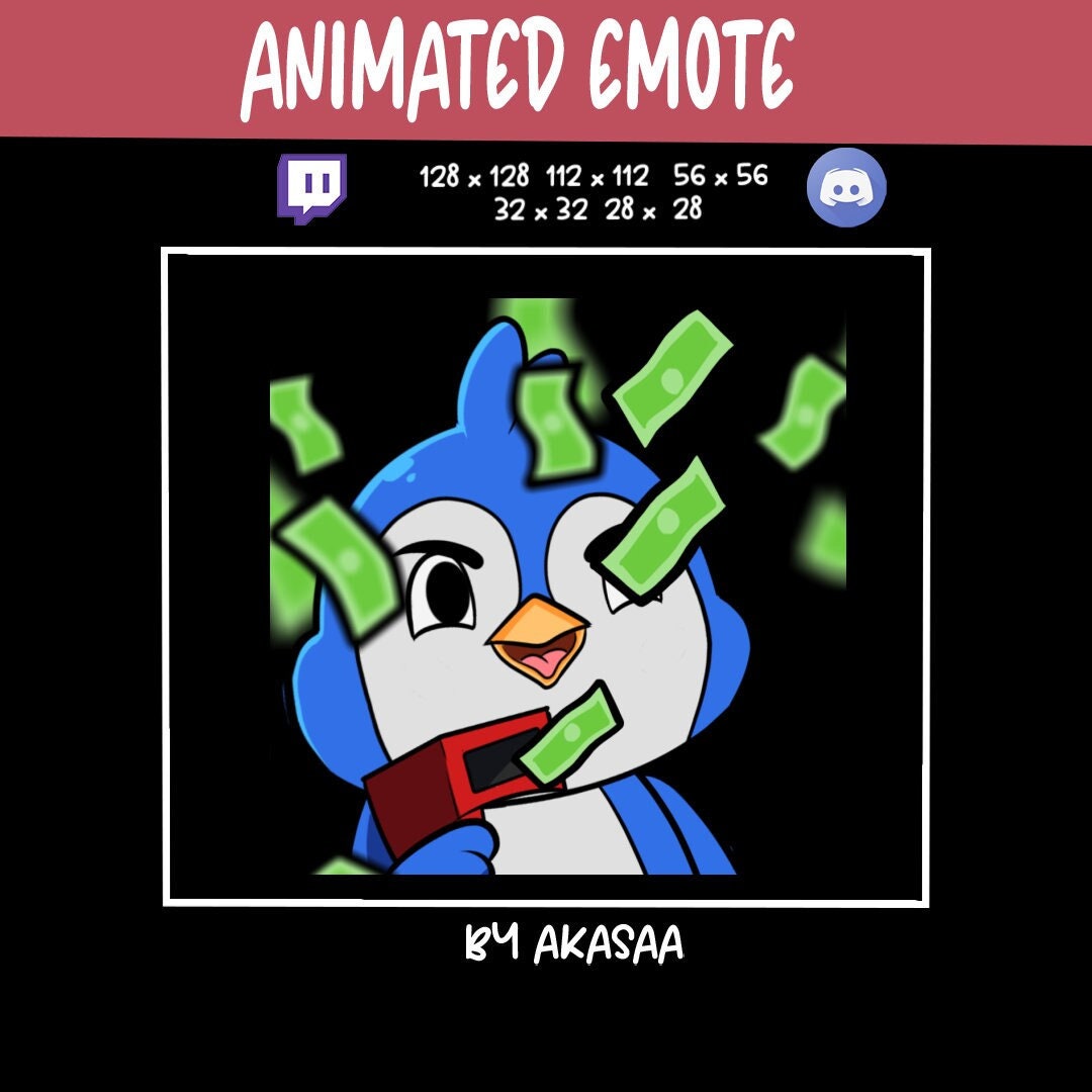 Cute Money Money Animated Emote Twitch Emote Discord Emote Discord ...