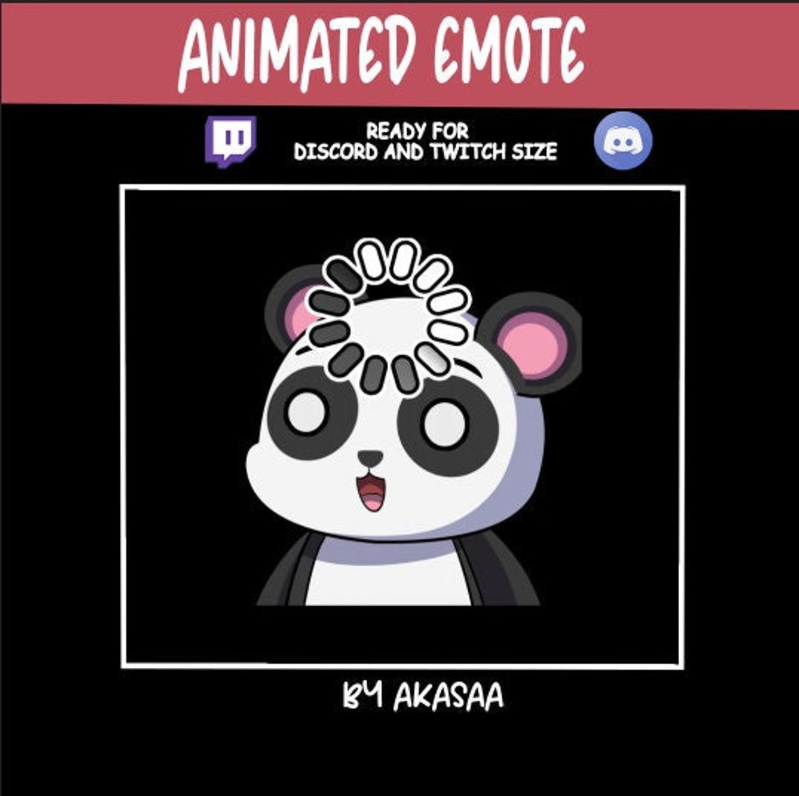 Panda Loading Animated Emote for Discord AND TWITCH | Comunity Emote - Etsy