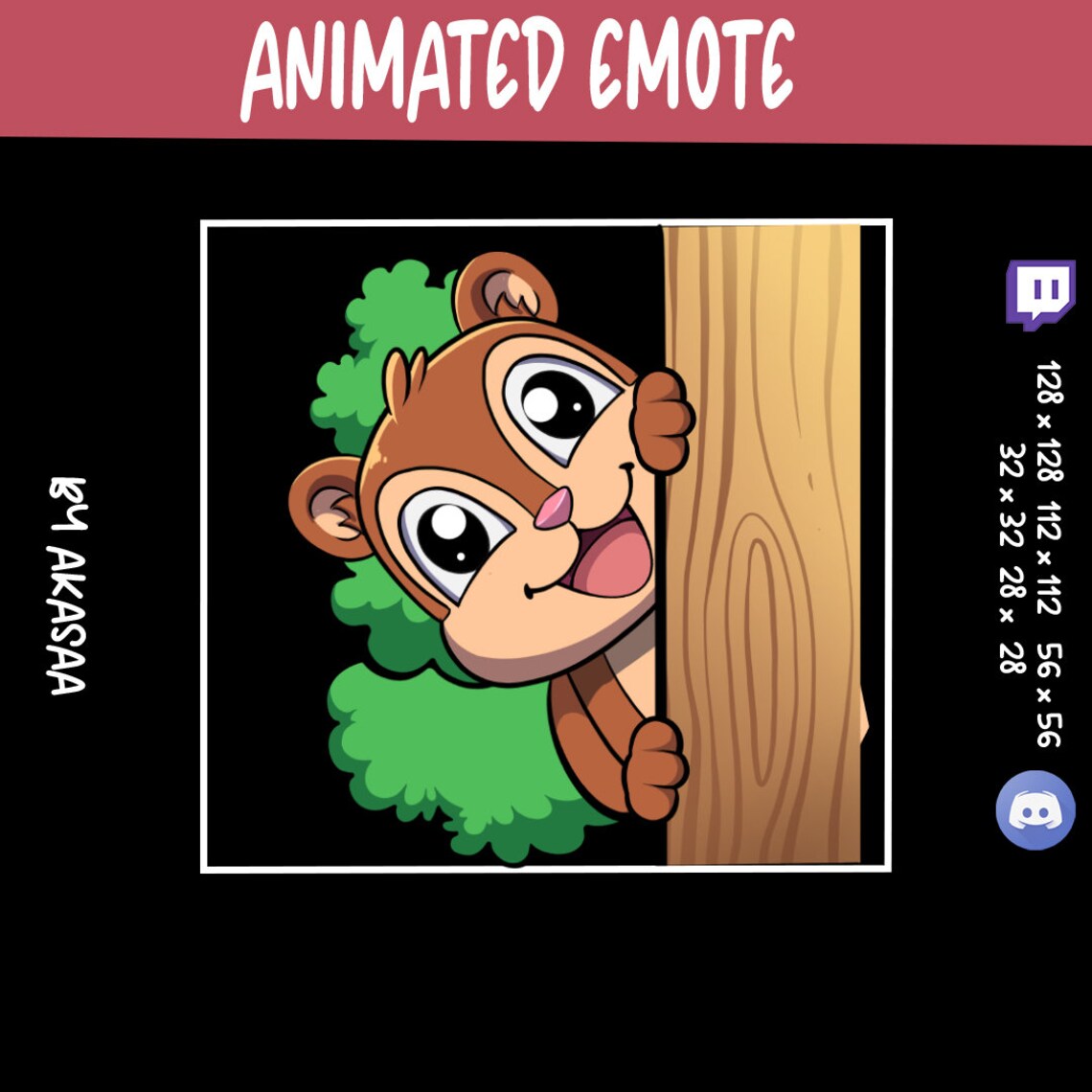 Squirrel LURK Animated Emote Twitch Emote Discord Emote Discord Sticker ...