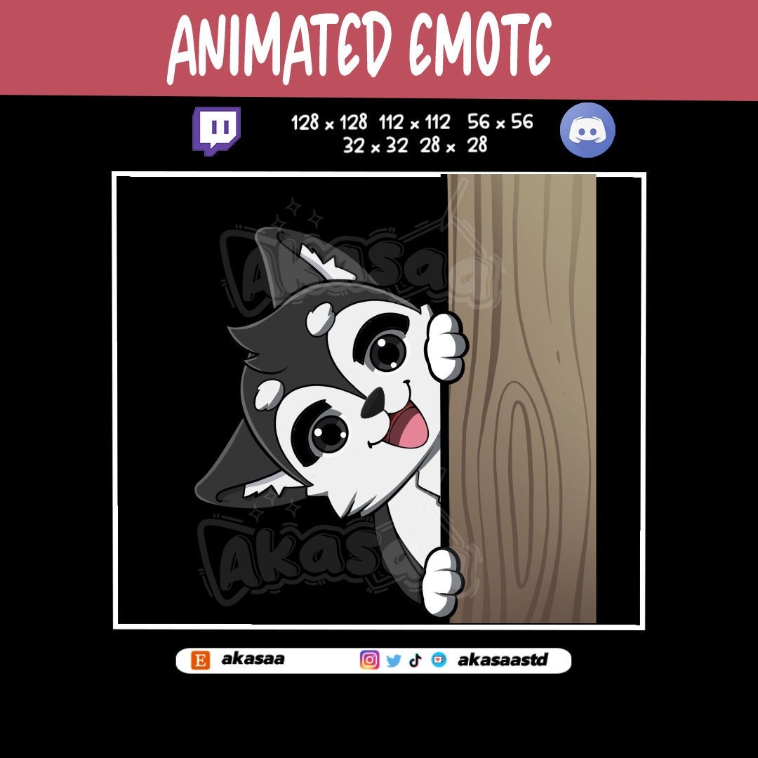 Lurk Husky Dog Animated Emote | Twitch Emote | Discord Emote ...