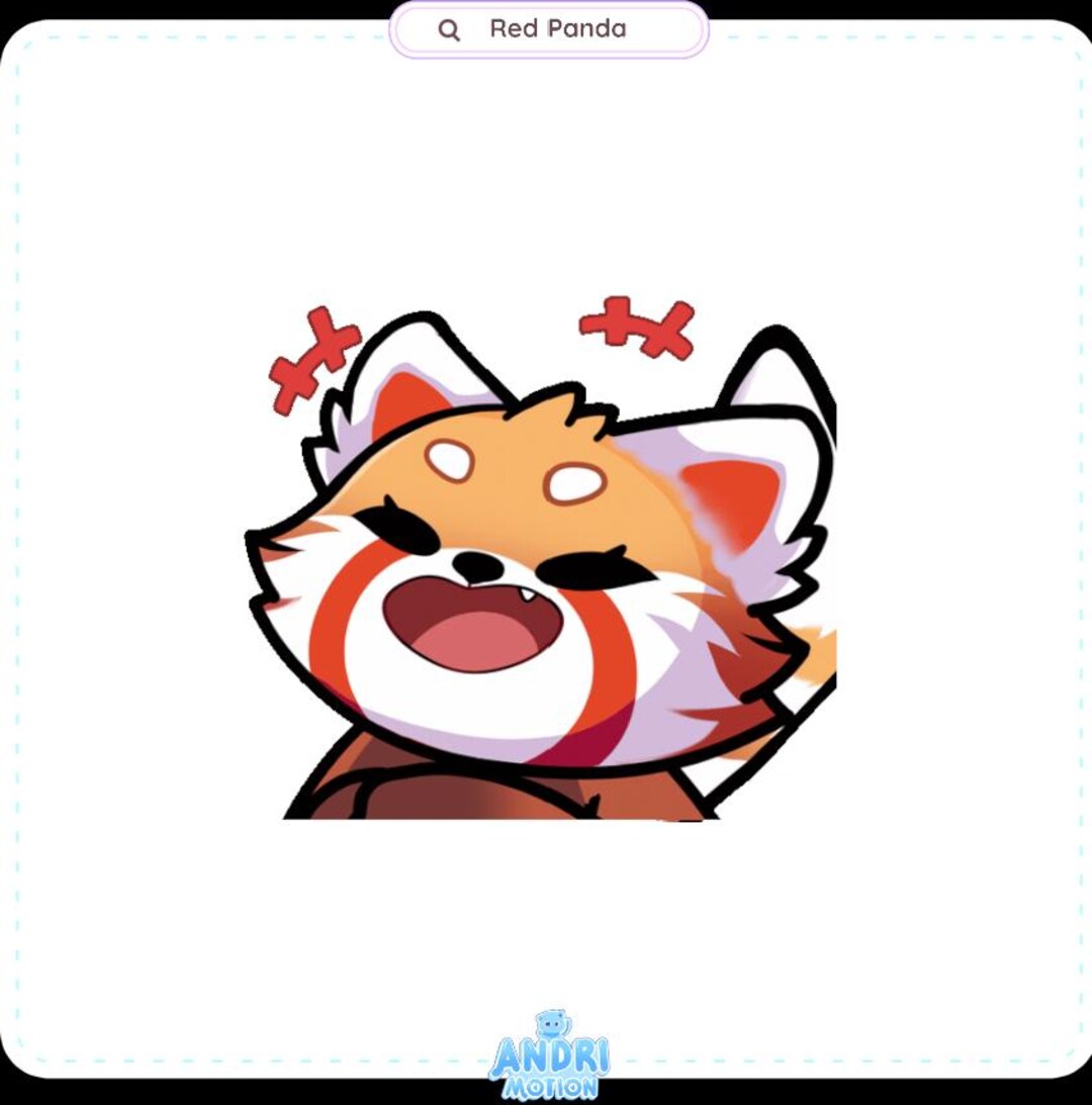 Red Panda Laugh Animated Emote | Twitch Emote | Discord Emote | Discord ...