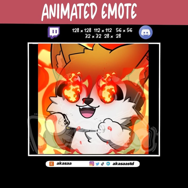 Angry Husky Dog Animated Emote | Twitch Emote | Discord Emote ...