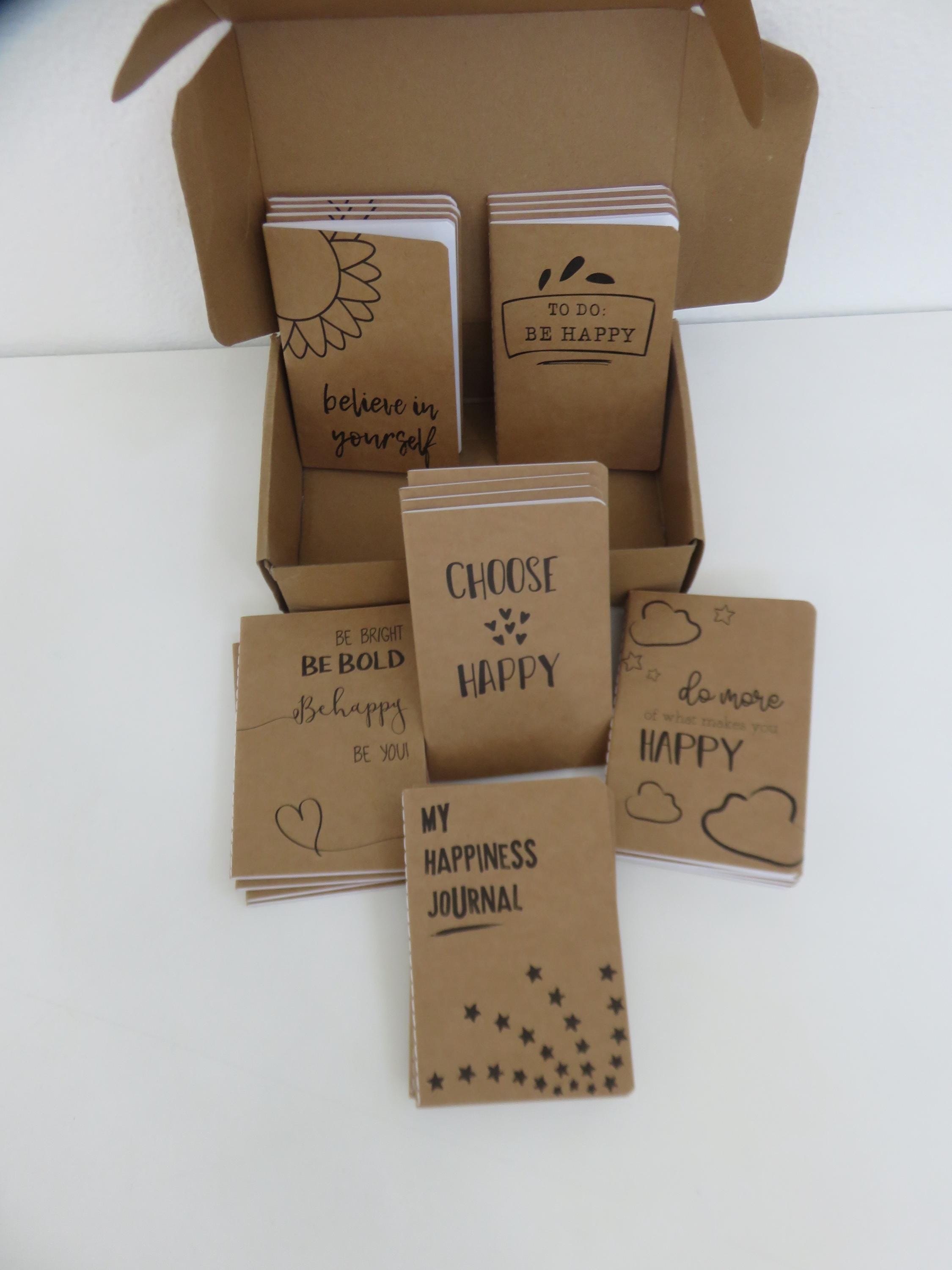 24pc Box Small Blank Notebooks Bulk Size 5.34 X 4" Inches, Kraft Paper ...