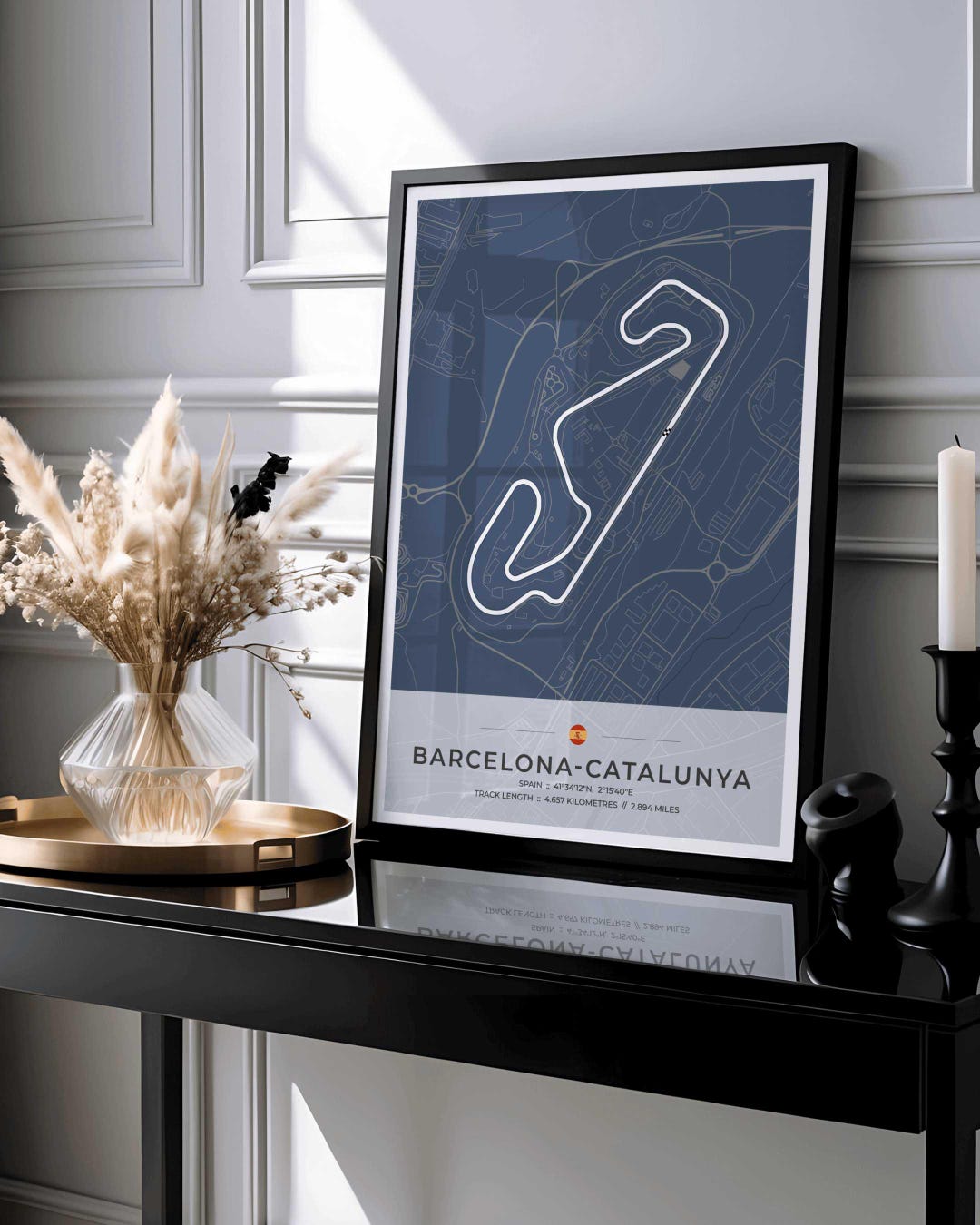 Barcelona F1 Grand Prix Circuit Map Formula One Gifts Motor Circuit ...