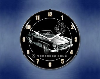 Mercedes Benz Wall Clock - Etsy