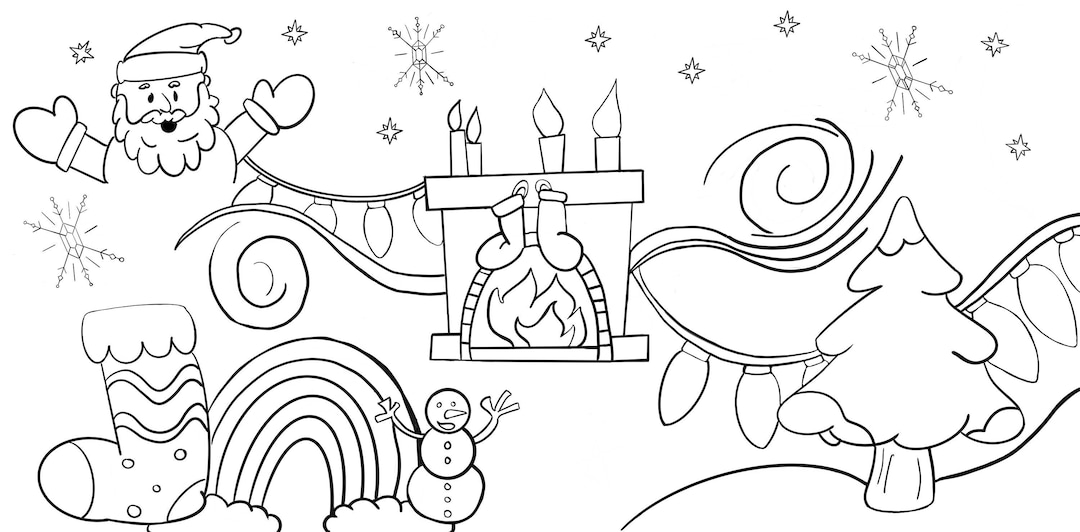 Holiday Fun Time Coloring Page! - Etsy