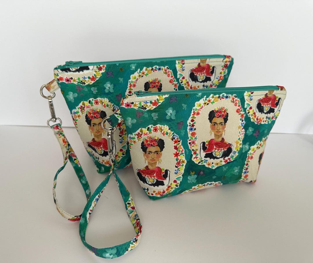 Frida Kahlo Portrait Zipper Pouch Clutch Bag Bag Organizer Clutch Purse ...