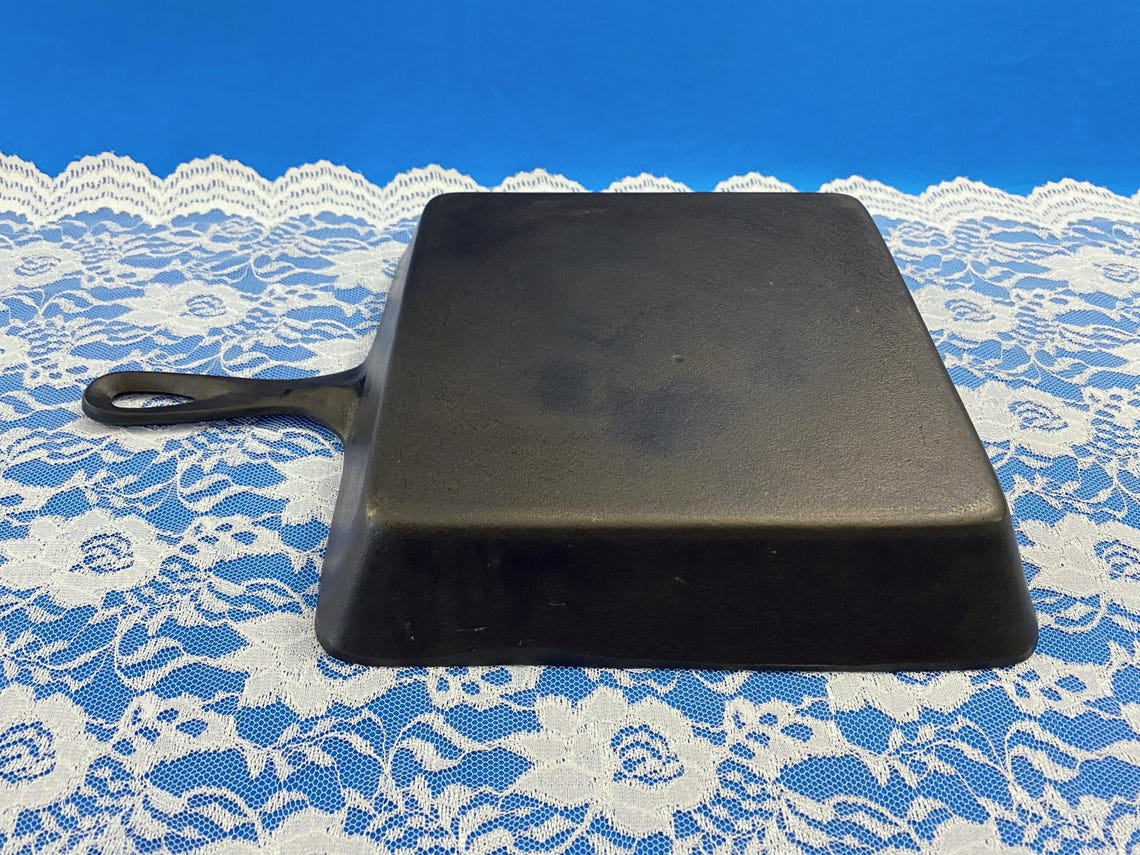 Unmarked Square 9 1/2 Inch Skillet Cast Iron, Style of Lodge - Etsy