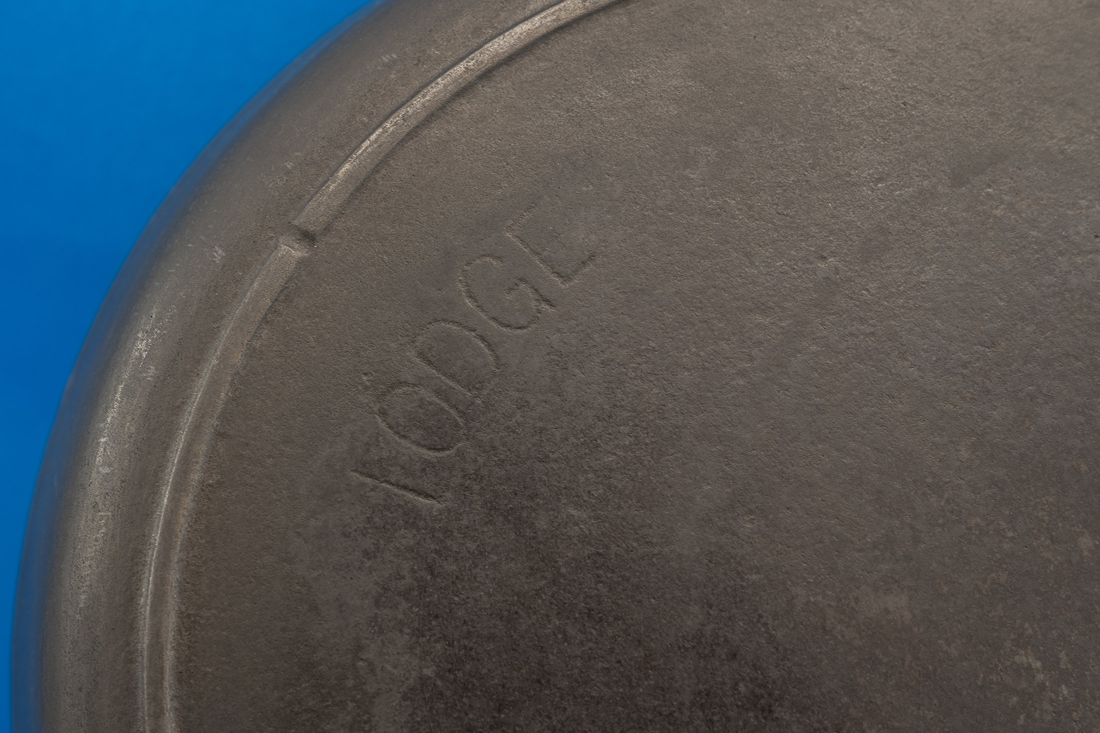 No. 9 Arc Logo Single Notch Lodge Cast Iron Skillet, One Notch, Inset ...
