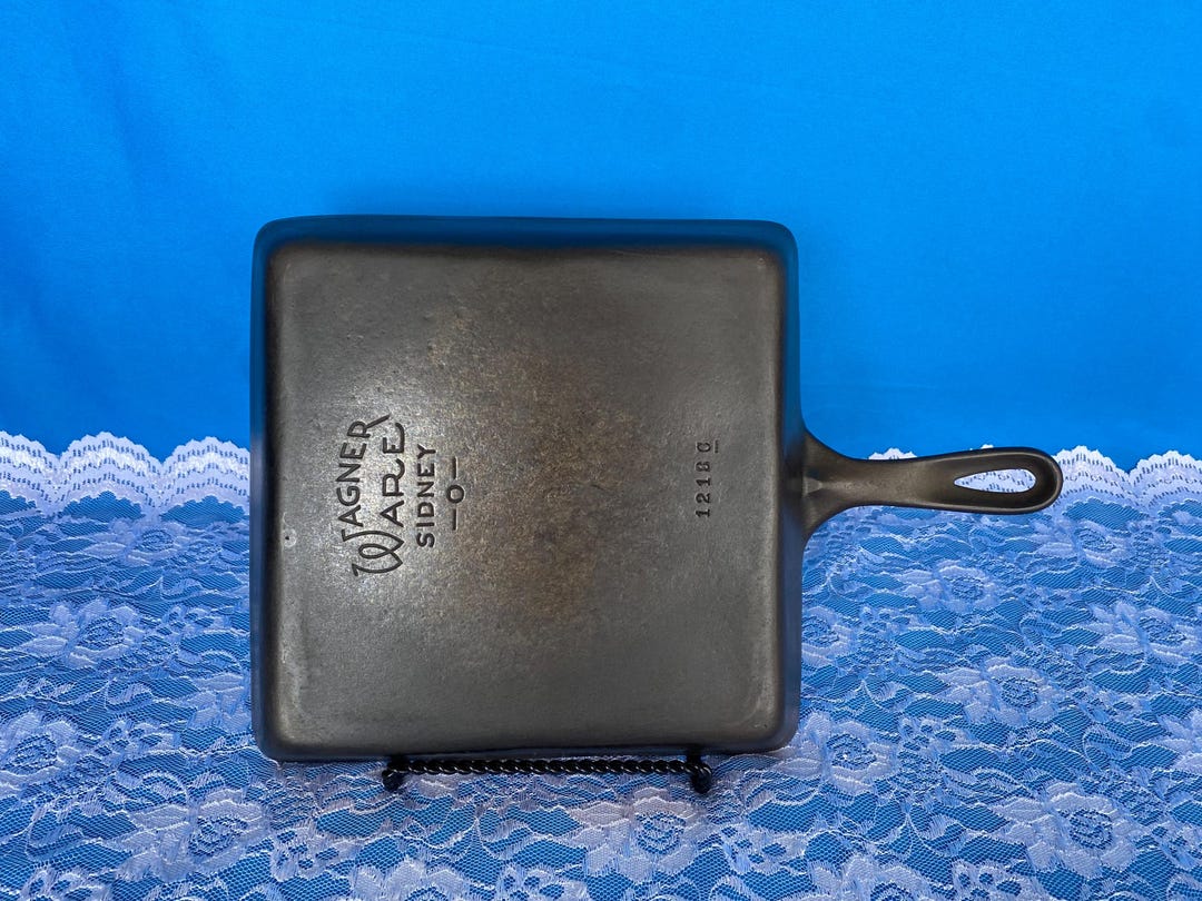 Wagner Ware Square Skillet Stylized Logo Cast Iron Skillet, #1218C - Etsy