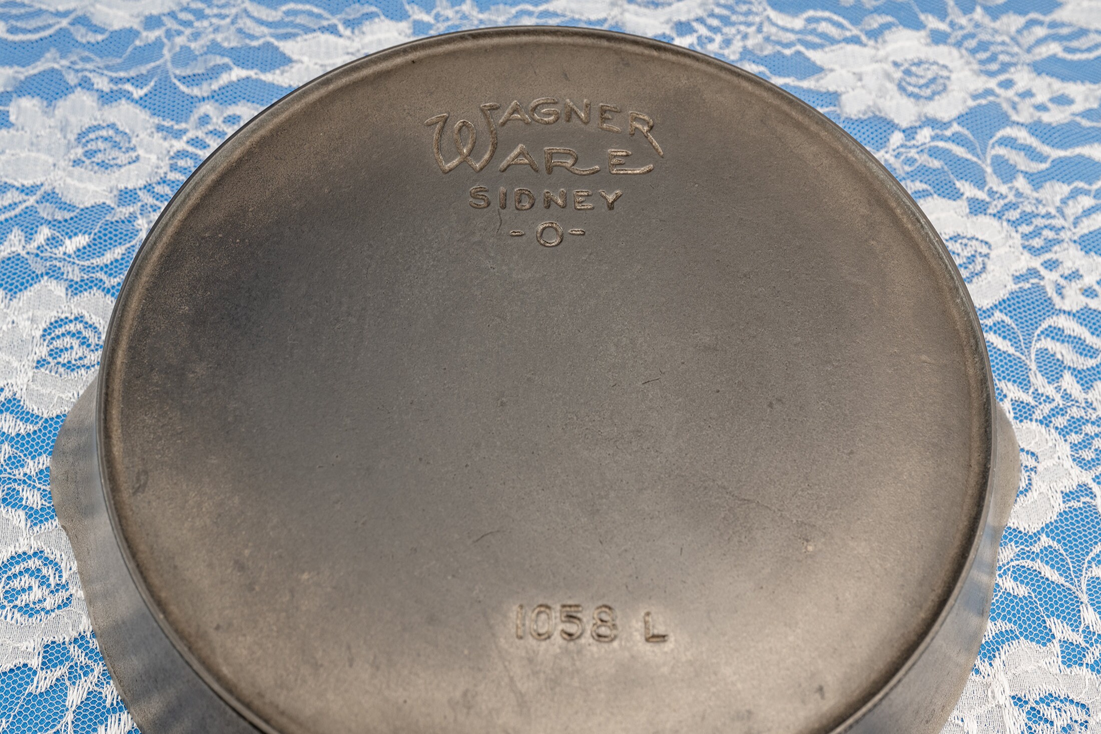 No. 8 Wagner Ware Sidney -O- Stylized Logo Nickel Plated Cast Iron ...