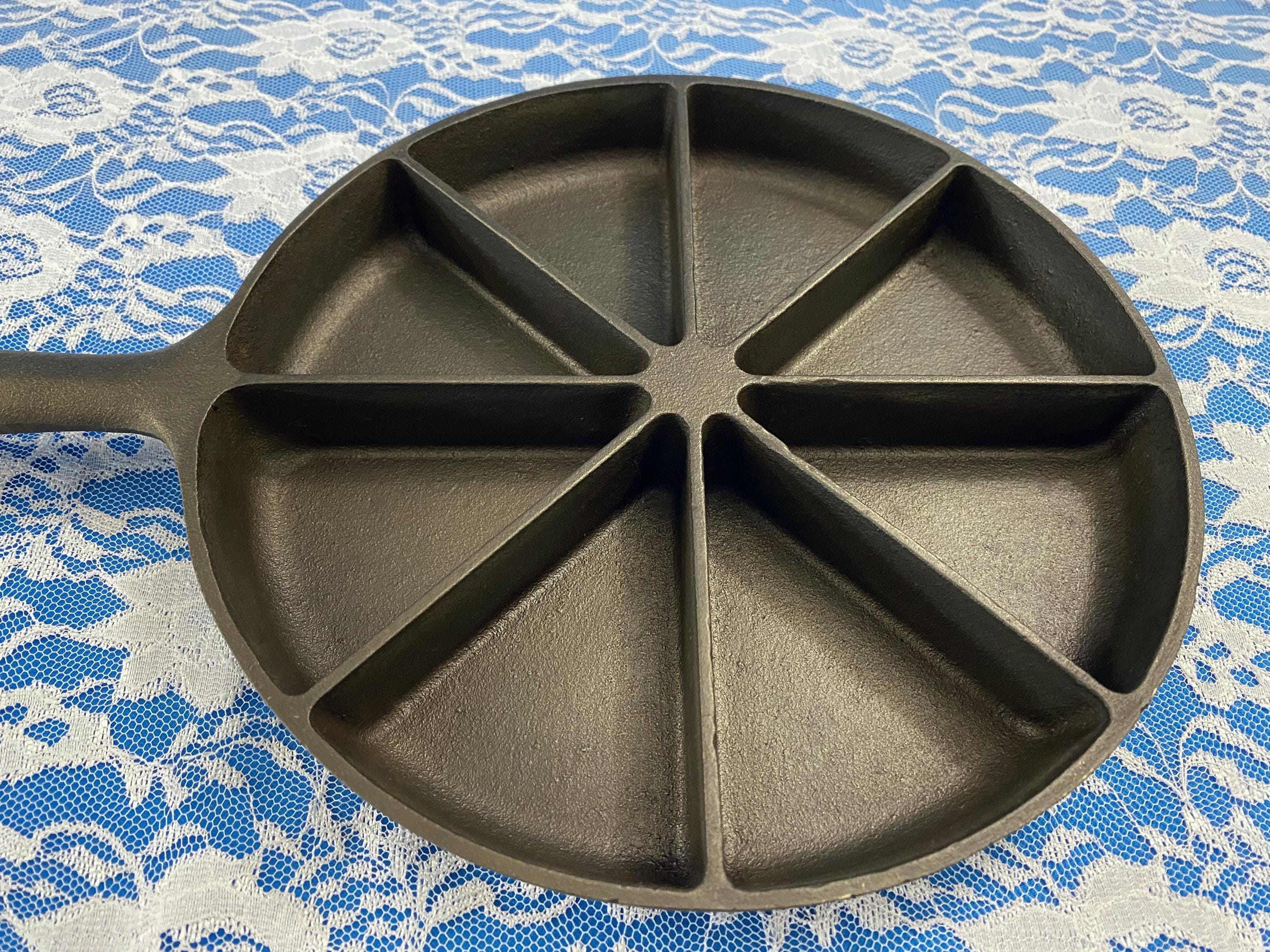 Birmingham Stove and Range 8-wedge Corn Bread Skillet, Cast Iron Corn ...