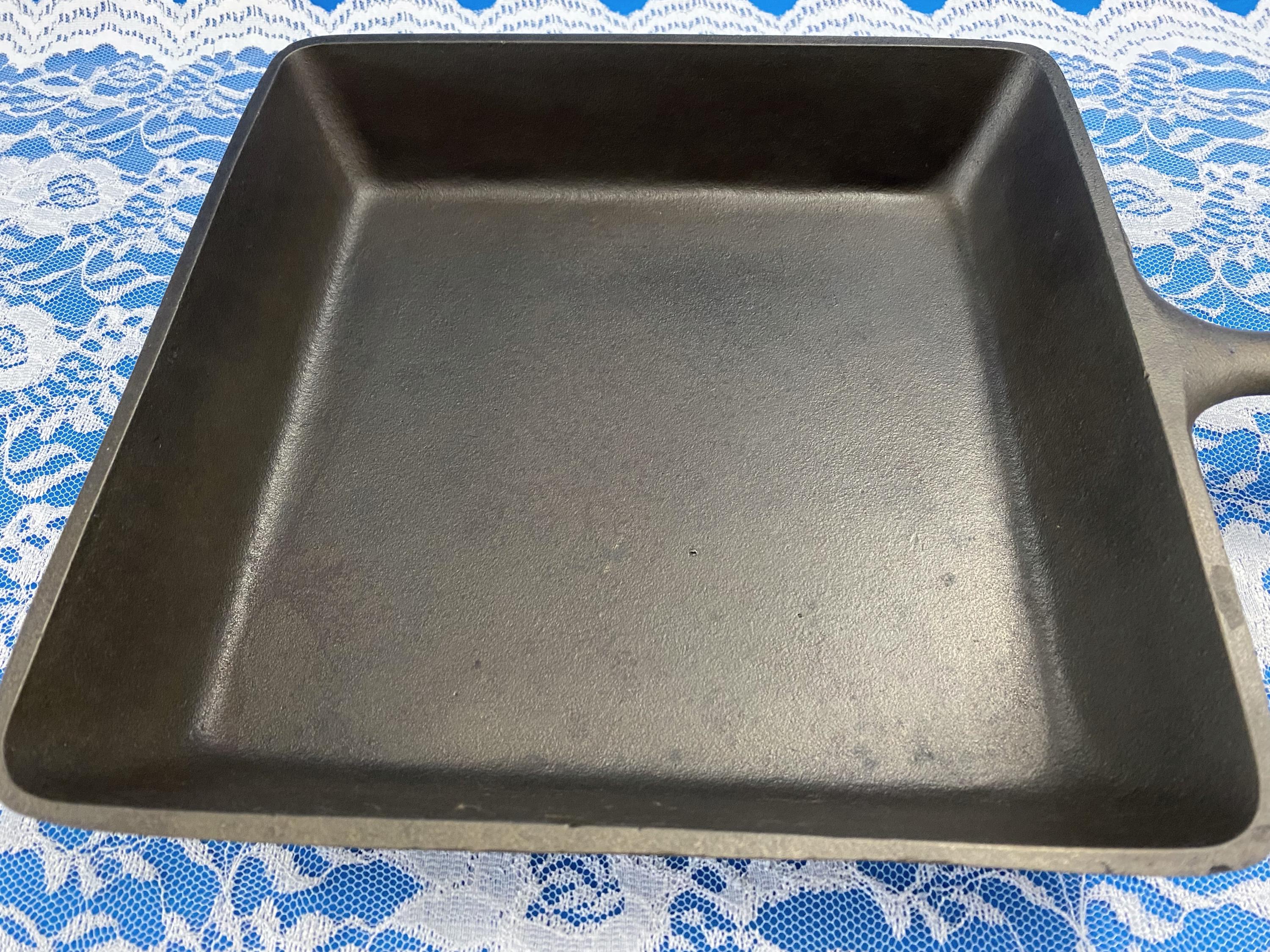 Unmarked Square 9 1/2 Inch Skillet Cast Iron, Style of Lodge - Etsy