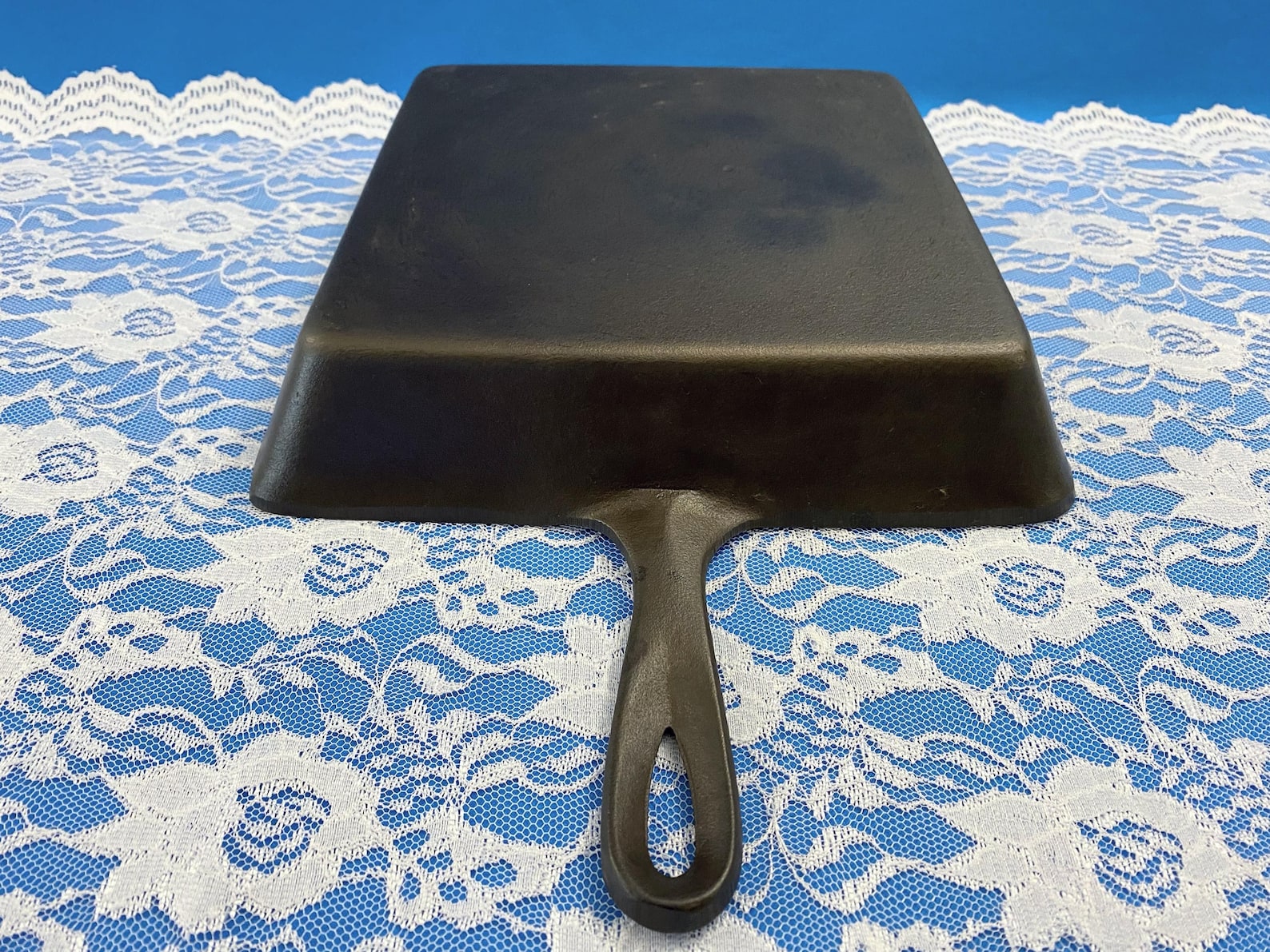 Unmarked Square 9 1/2 Inch Skillet Cast Iron, Style of Lodge - Etsy