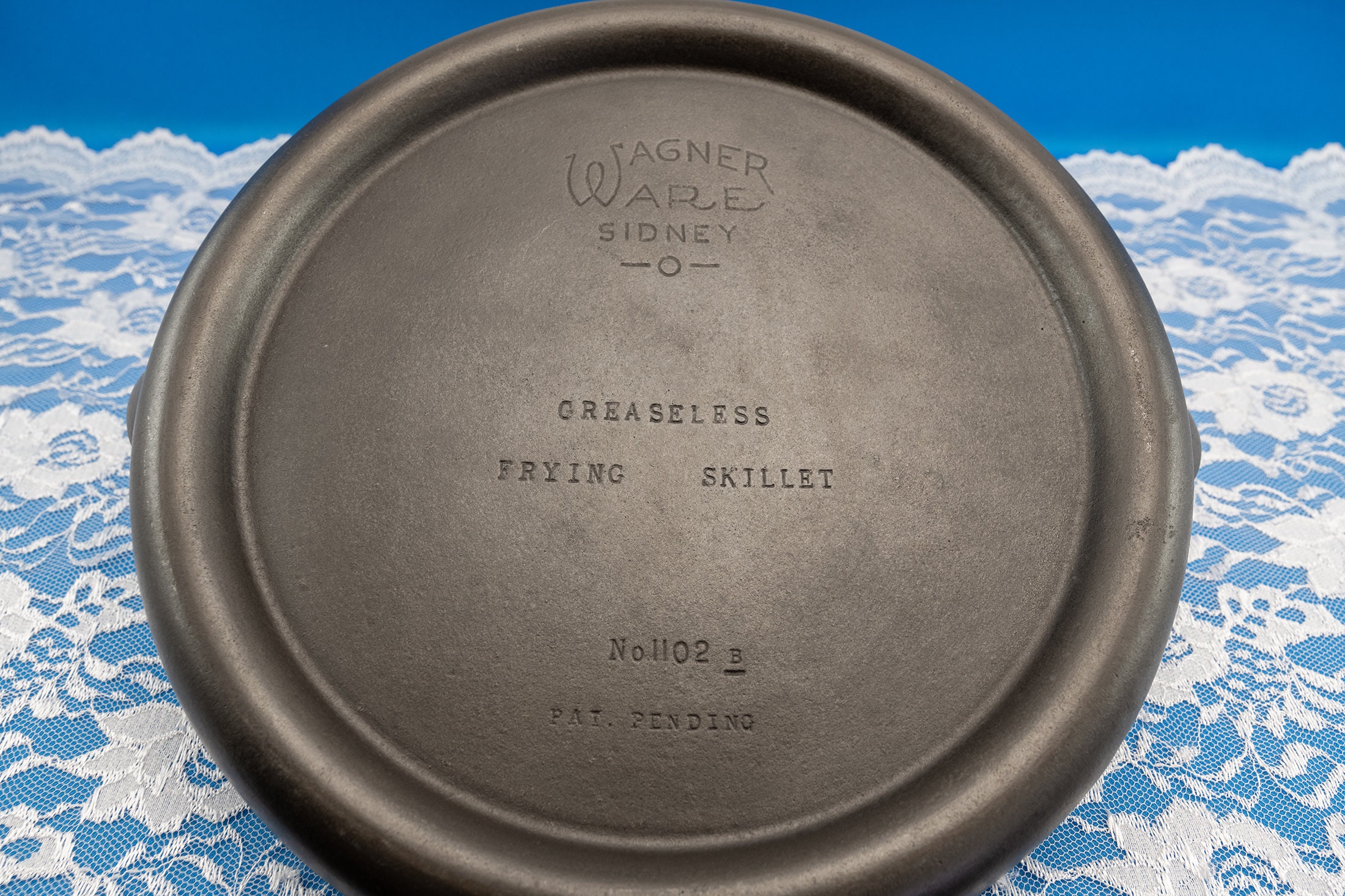 Wagner Ware Sidney O Greaseless Frying Skillet Cast Iron No. 1102 B - Etsy