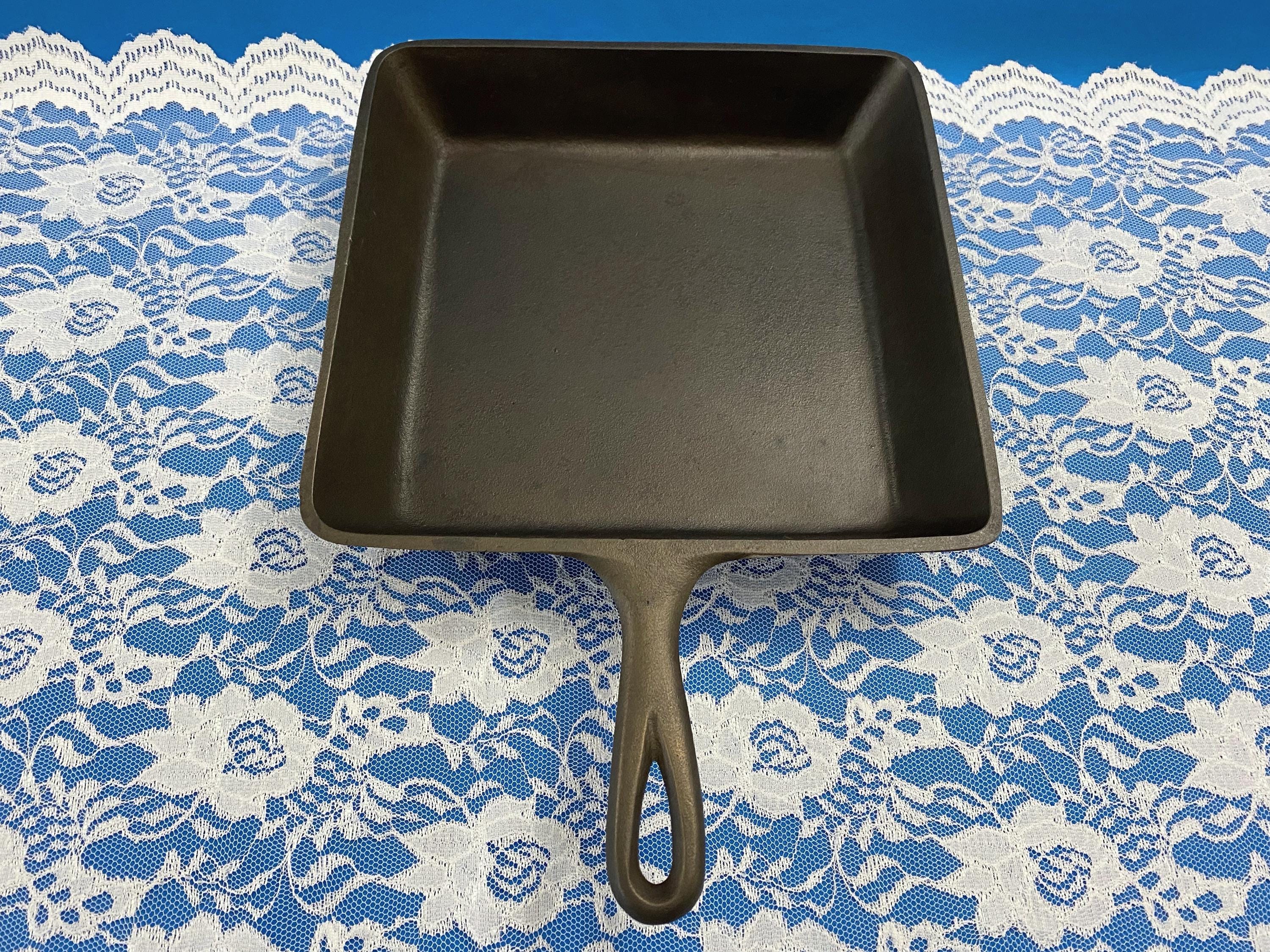 Unmarked Square 9 1/2 Inch Skillet Cast Iron, Style of Lodge - Etsy