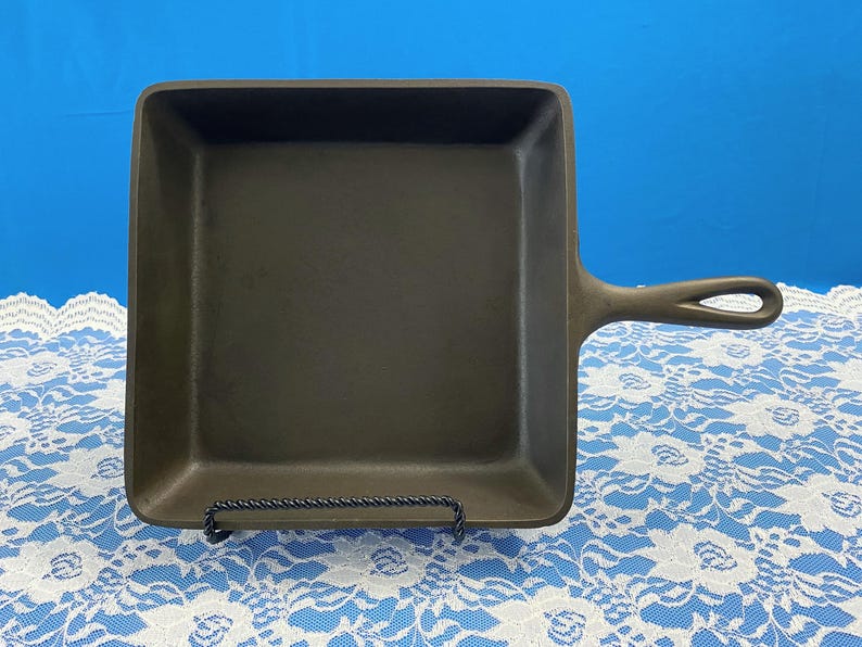 Unmarked Square 9 1/2 Inch Skillet Cast Iron, Style of Lodge - Etsy