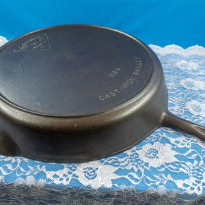 No. 14 Wagner Pie Logo Cast Iron Skillet, P/N 1064, Wagner Ware Sidney ...