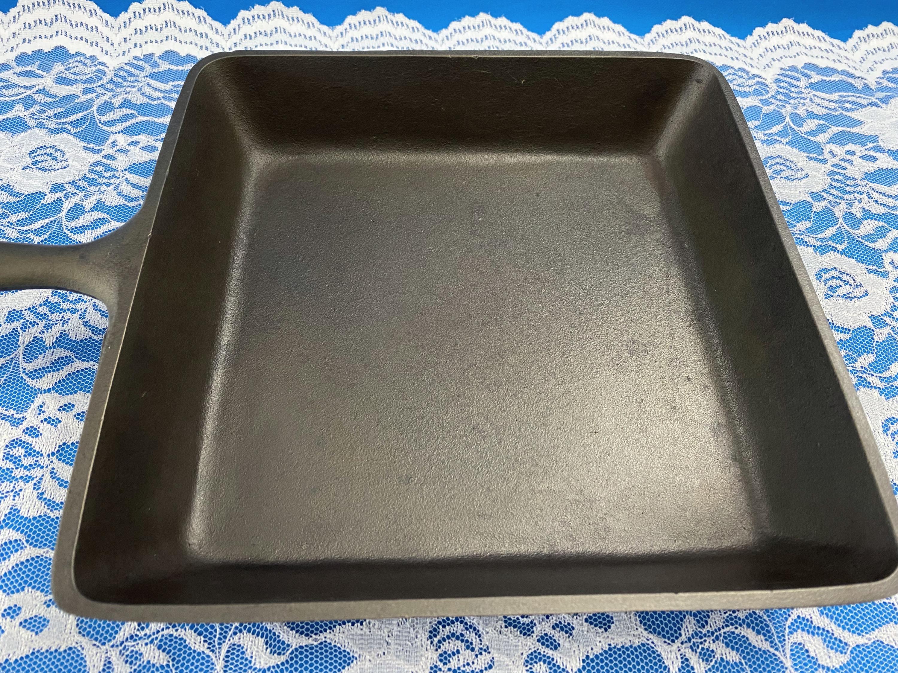 Unmarked Square 9 1/2 Inch Skillet Cast Iron, Style of Lodge - Etsy