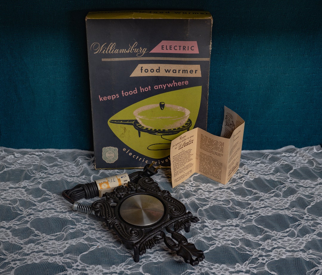 Williamsburg Electric Food Warmer, Cast Iron Warming Trivet, Hot Plate ...