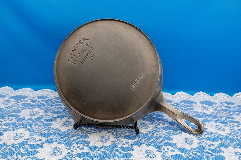 No. 8 Wagner Ware Sidney -O- Stylized Logo Nickel Plated Cast Iron ...