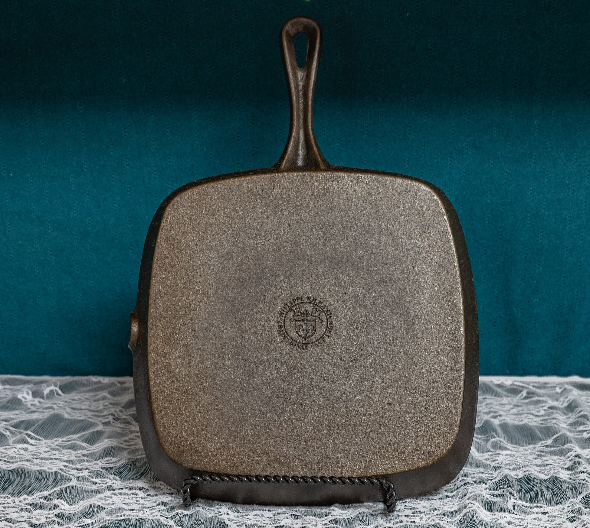 Philippe Richard Cast Iron Square Griddle Pan - Etsy