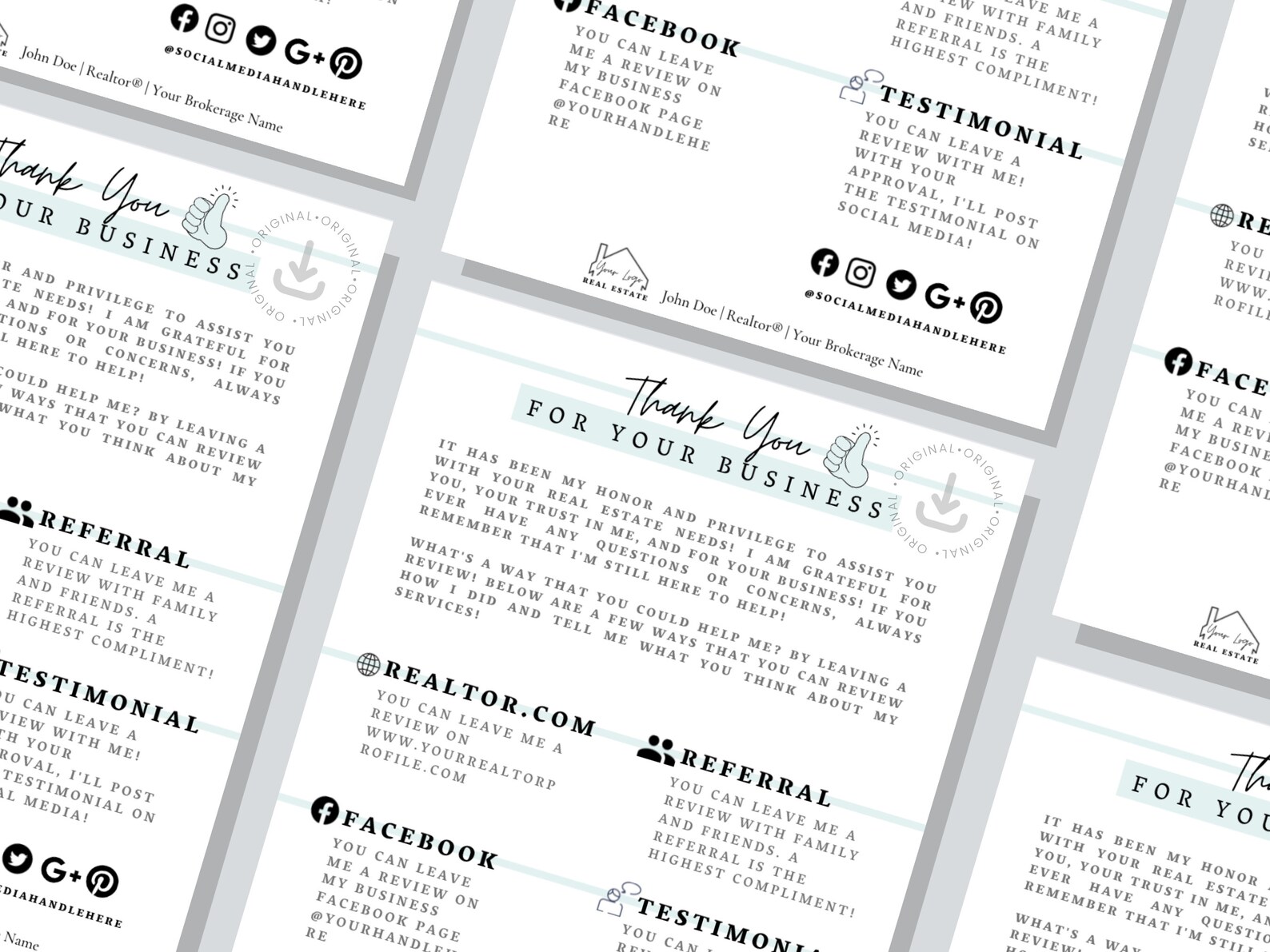 Client Review Request Template (real Estate) - Editable - Etsy