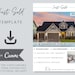 Just Sold Template (real Estate) - Editable - Etsy