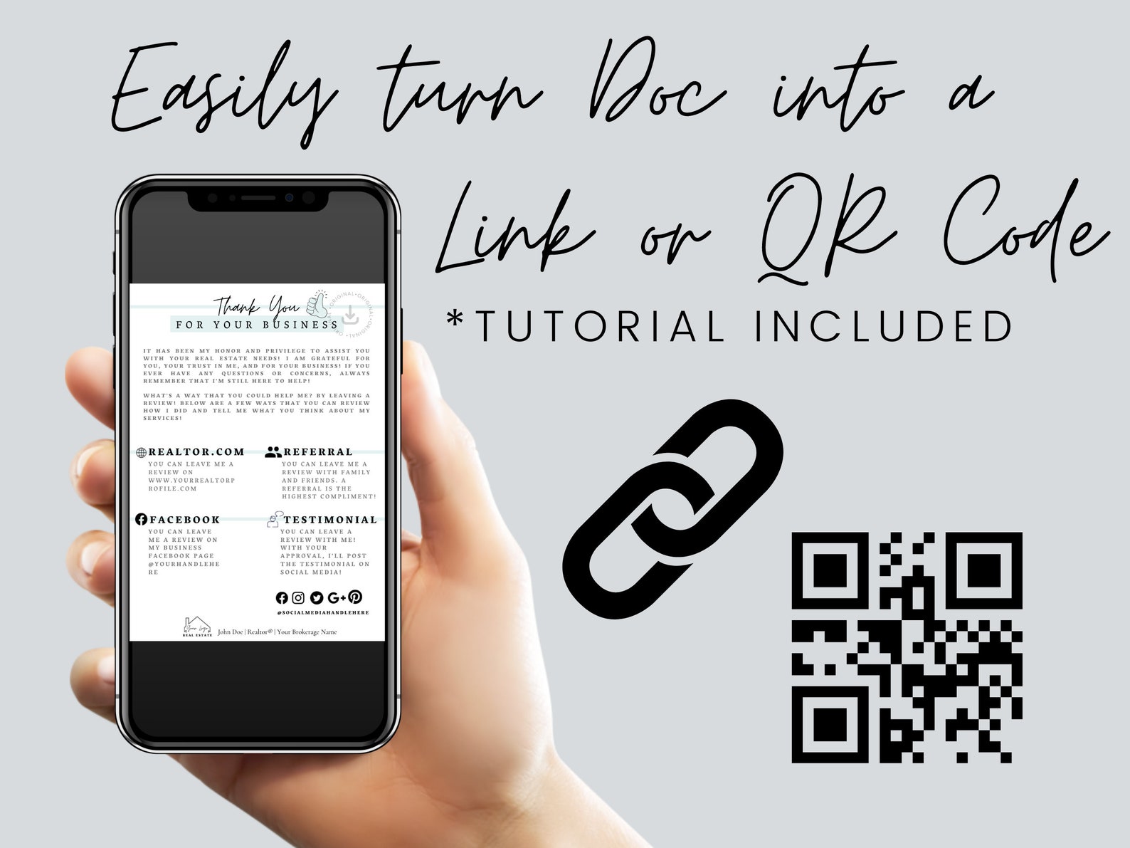 Client Review Request Template (real Estate) - Editable - Etsy