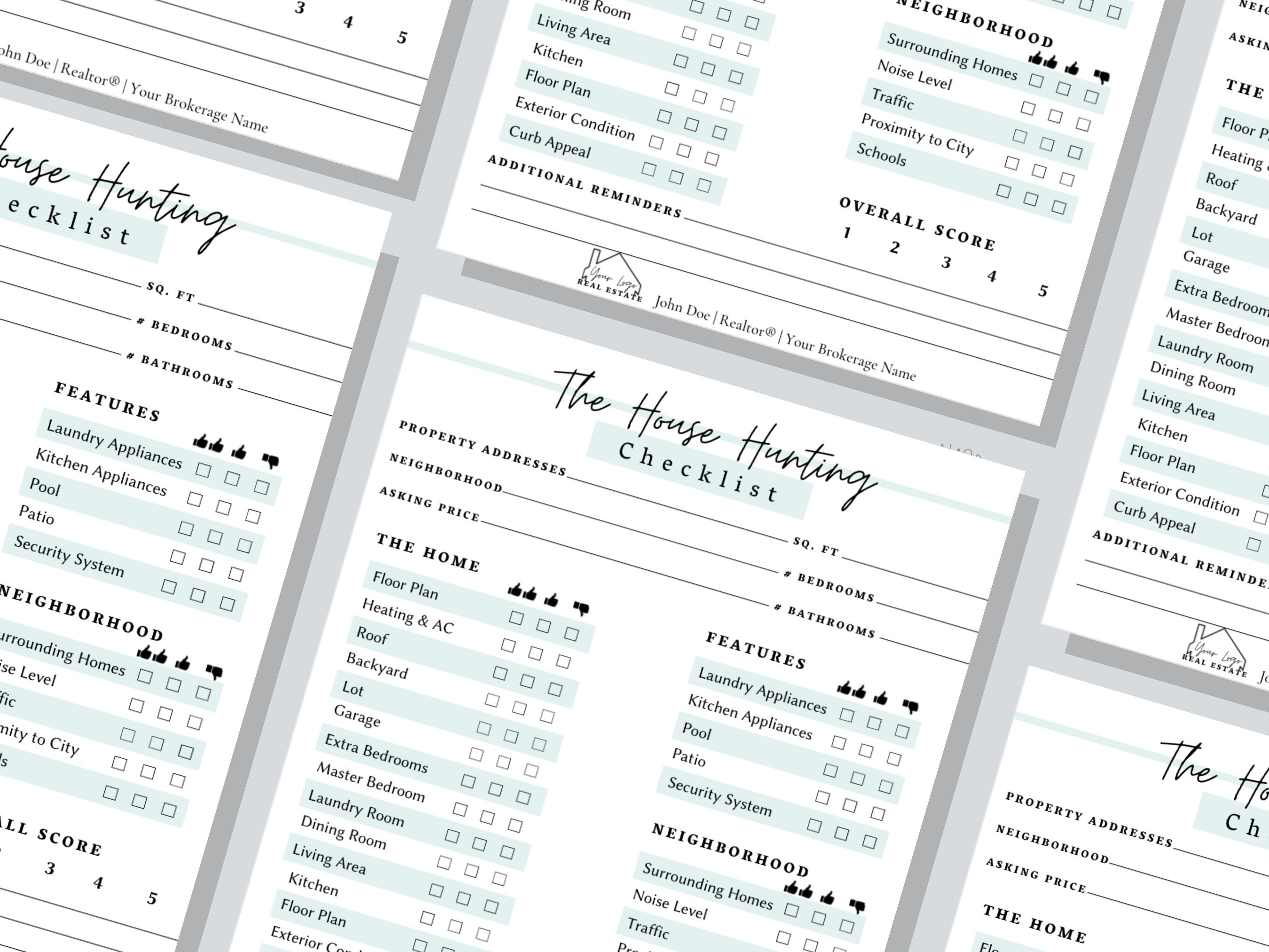Real Estate House Hunting Checklist Template - Editable - Etsy