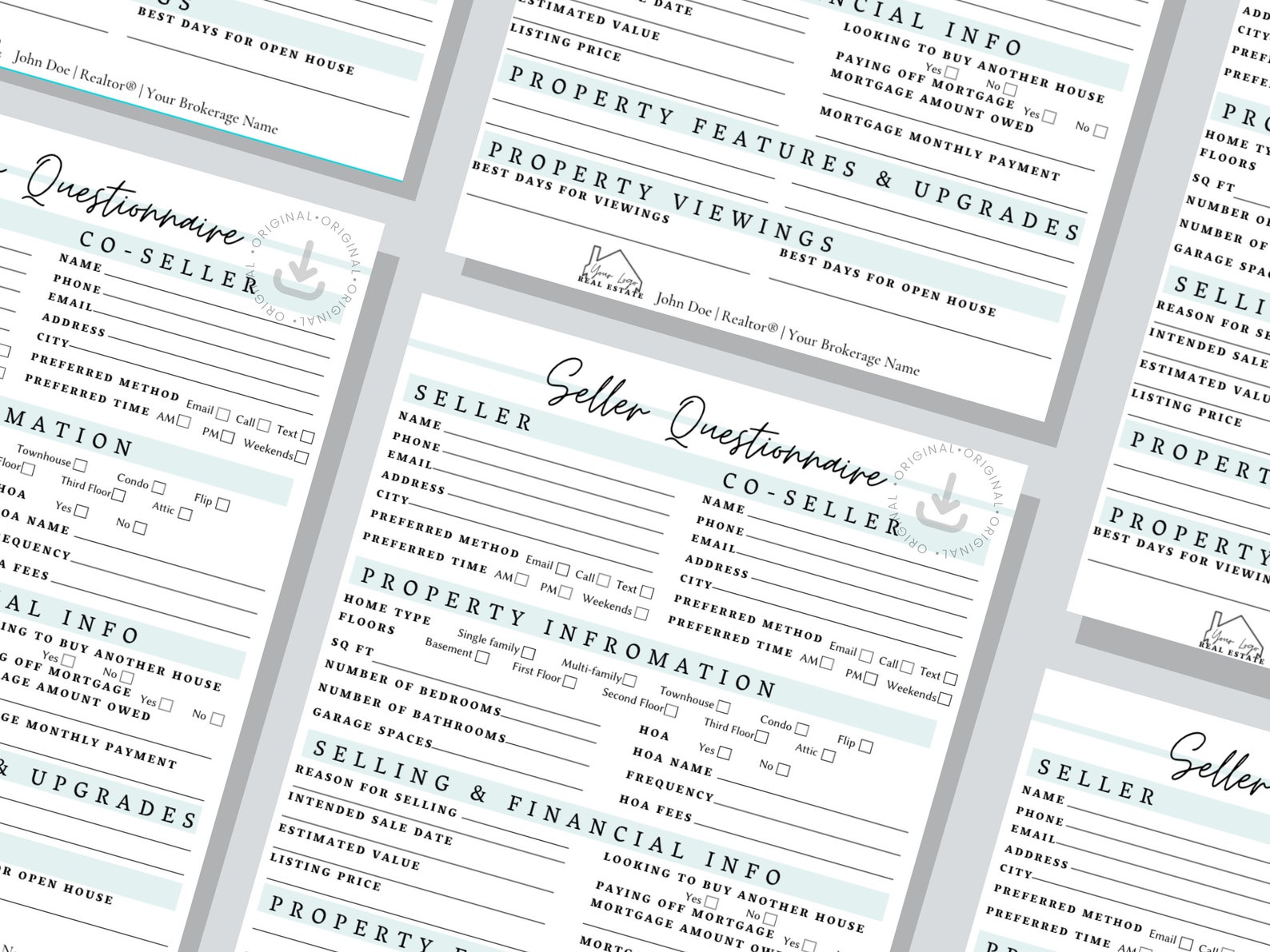 Seller Questionnaire Template (real Estate) - Editable - Etsy