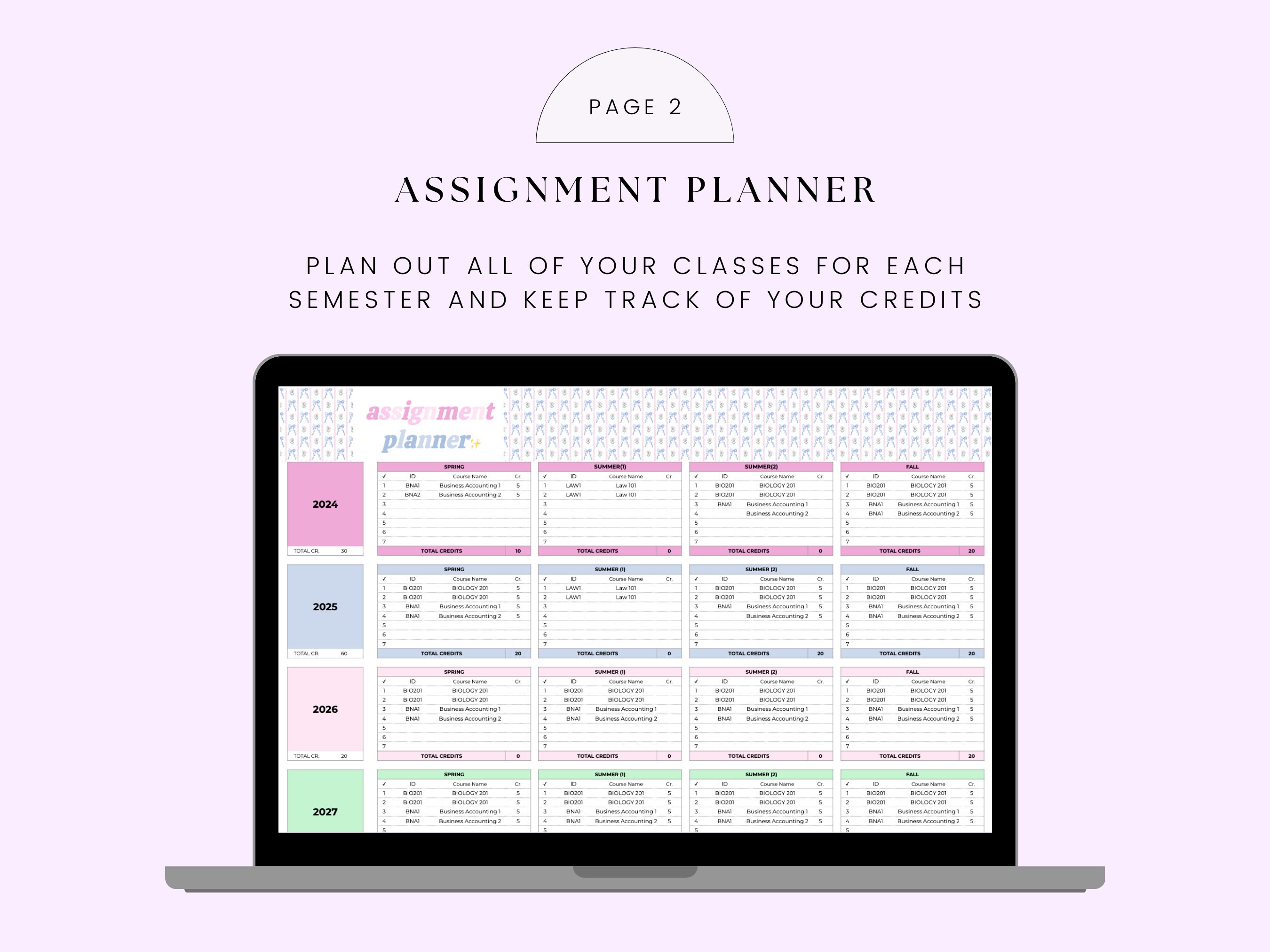 2024-2025 Academic Planner Spreadsheet | Google Sheets | Assignment ...