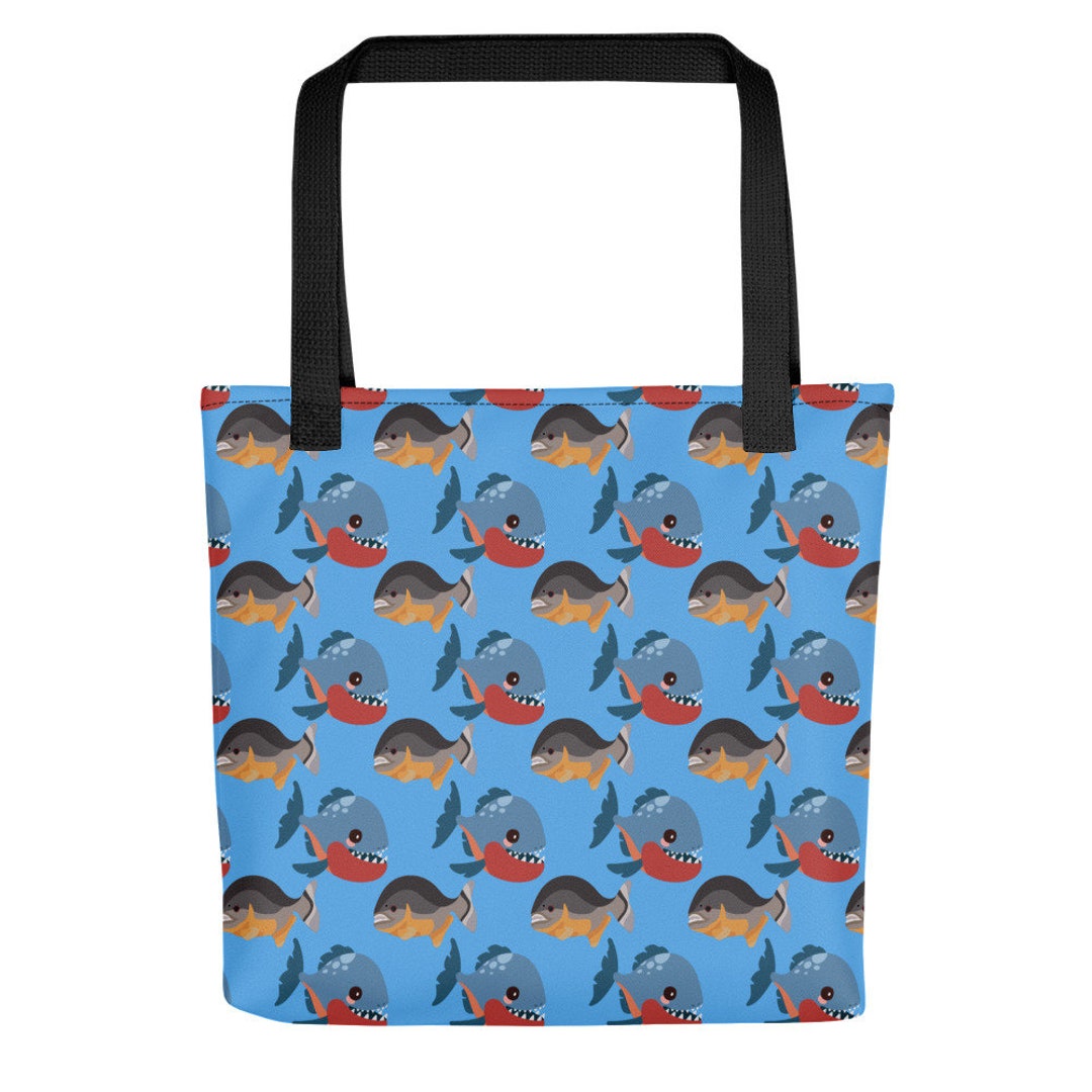 Pirhana Tote Bag | Trendy Tote for Women | Grocery Store Bag - Etsy