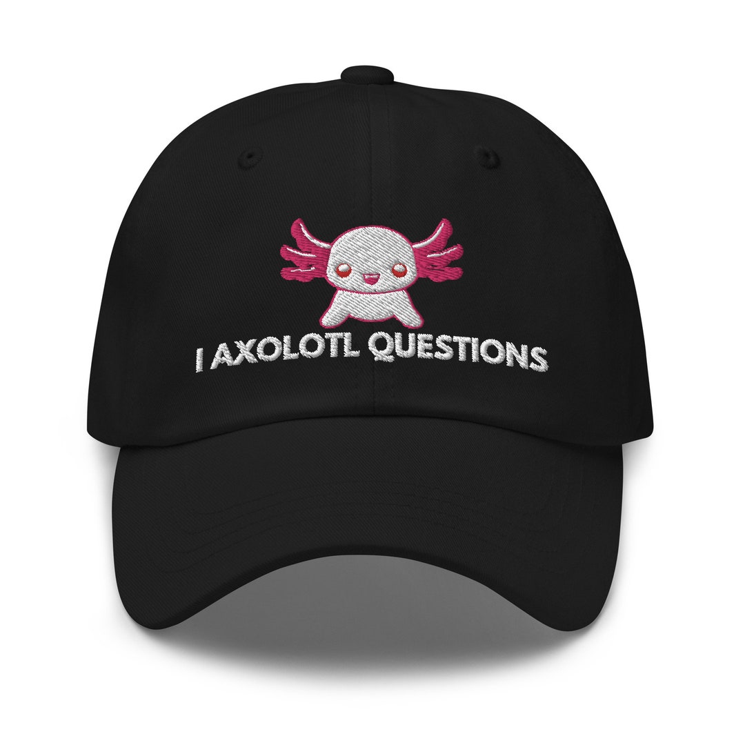 I Axolotl Questions Hat Cute Baseball Cap Unisex Embroidered Hat - Etsy