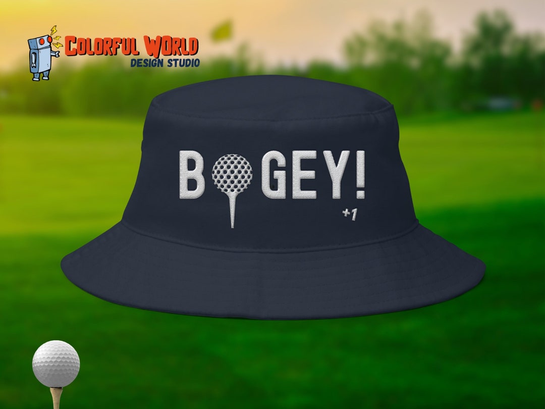 Bogey Hat Bucket Hat | Funny Golf Embroidered Bucket Cap | Gift for ...