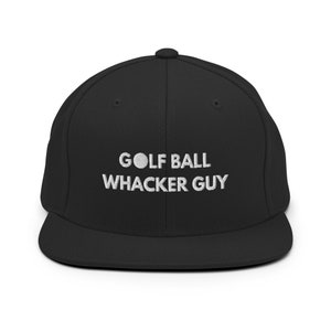 Golf Ball Whacker Guy Hat Snapback Hat Funny Golf Embroidered Classic ...