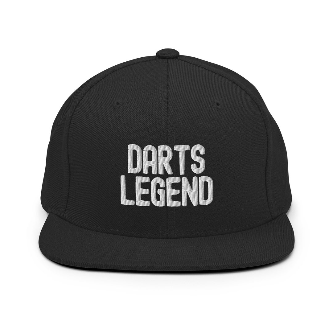Darts Legend Snapback Hat Funny Darts Embroidered Classic Snapback Cap ...