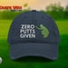 Zero Putts Given Hat Distressed Hat Funny Golf Embroidered Distressed ...