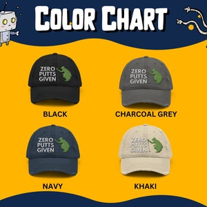 Zero Putts Given Hat Distressed Hat | Funny Golf Embroidered Distressed ...