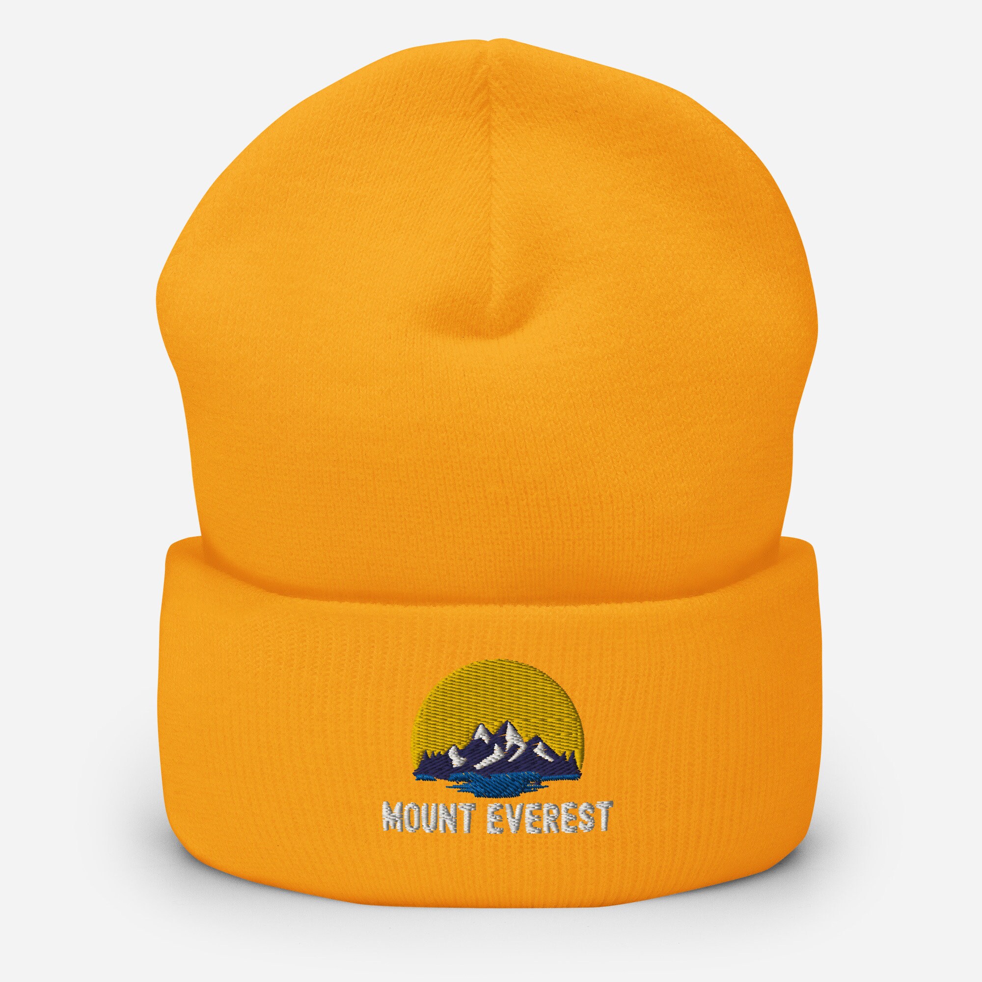 Mount Everest Beanie Fun Hiking Embroidered Cuffed Beanie - Etsy