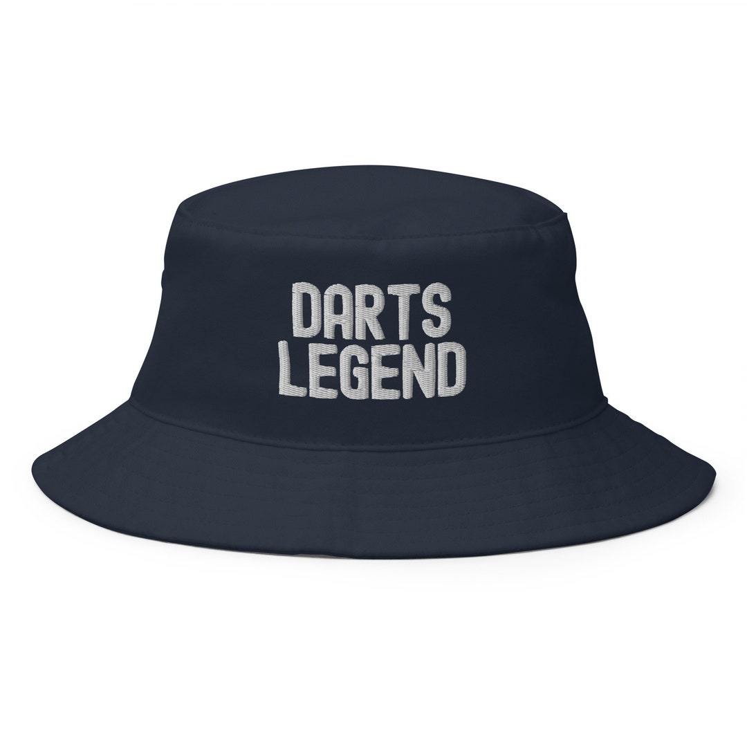 Darts Legend Bucket Hat: Funny Embroidered Cotton Twill Cap - Etsy