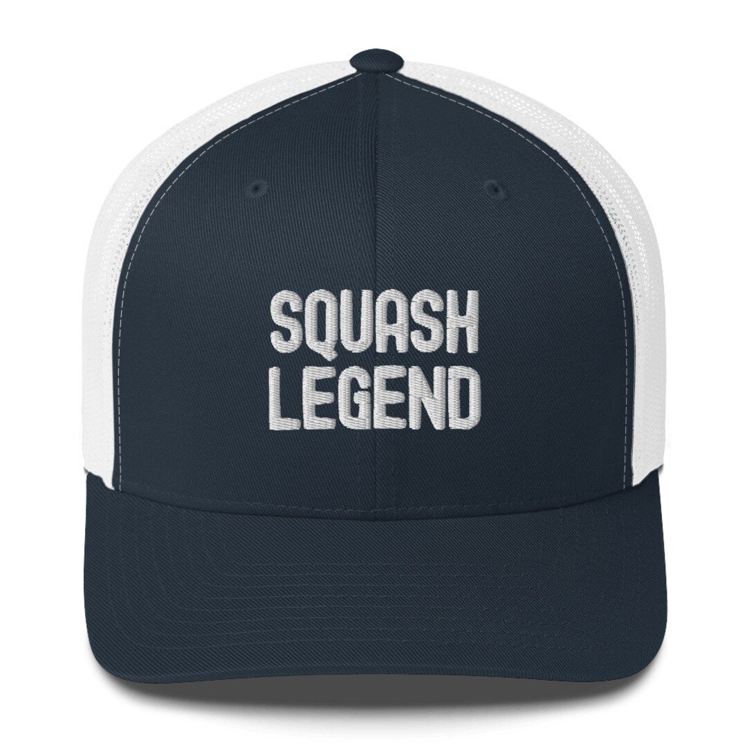 Squash Legend Trucker Hat | Funny Squash Embriodered Mesh Back Cap ...