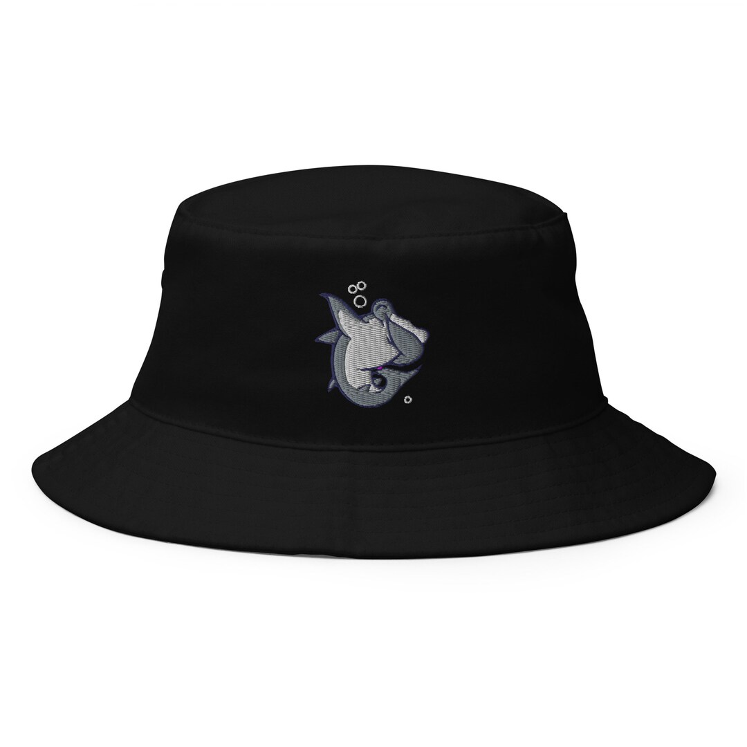Hammerhead Shark Dabbing Bucket Hat | Fun Dabbing Embroidered Bucket ...