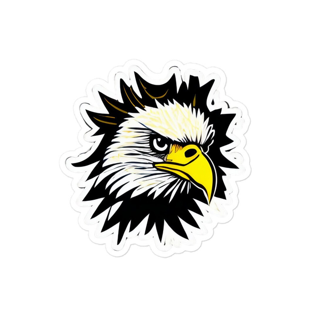 Bald Eagle Freedom Decal | Fun Eagle Diecut Vinyl Sticker | for Laptop ...