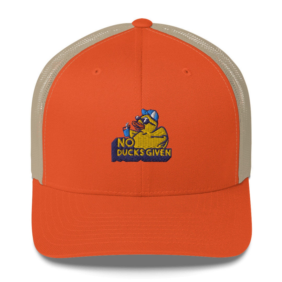 No Ducks Given Funny Duck Trucker Hat | Funny Ducky Embriodered Mesh ...